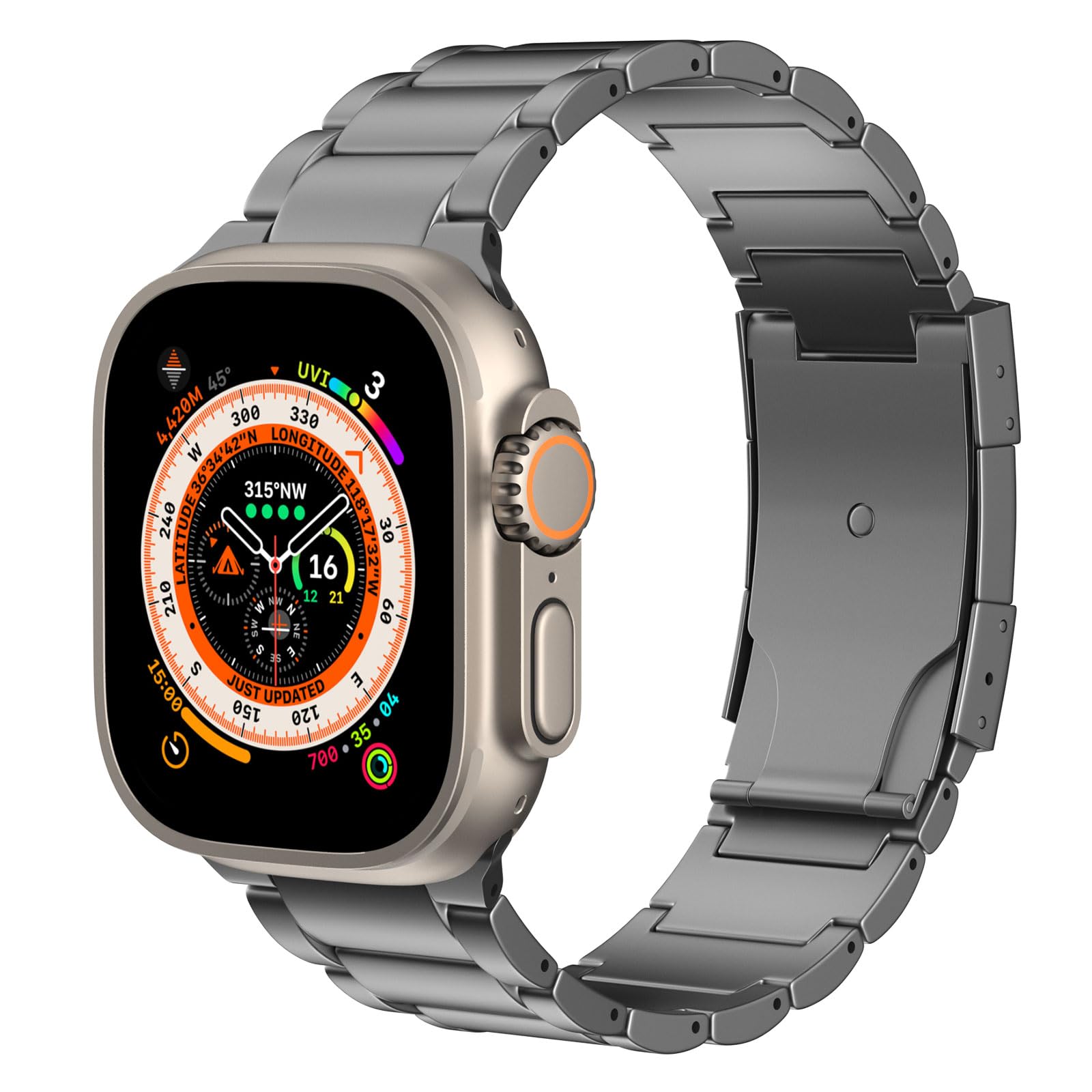 MoKo Titanium Band Compatible with Apple Watch Ultra 3/2/1 49mm,S11/S1 ...