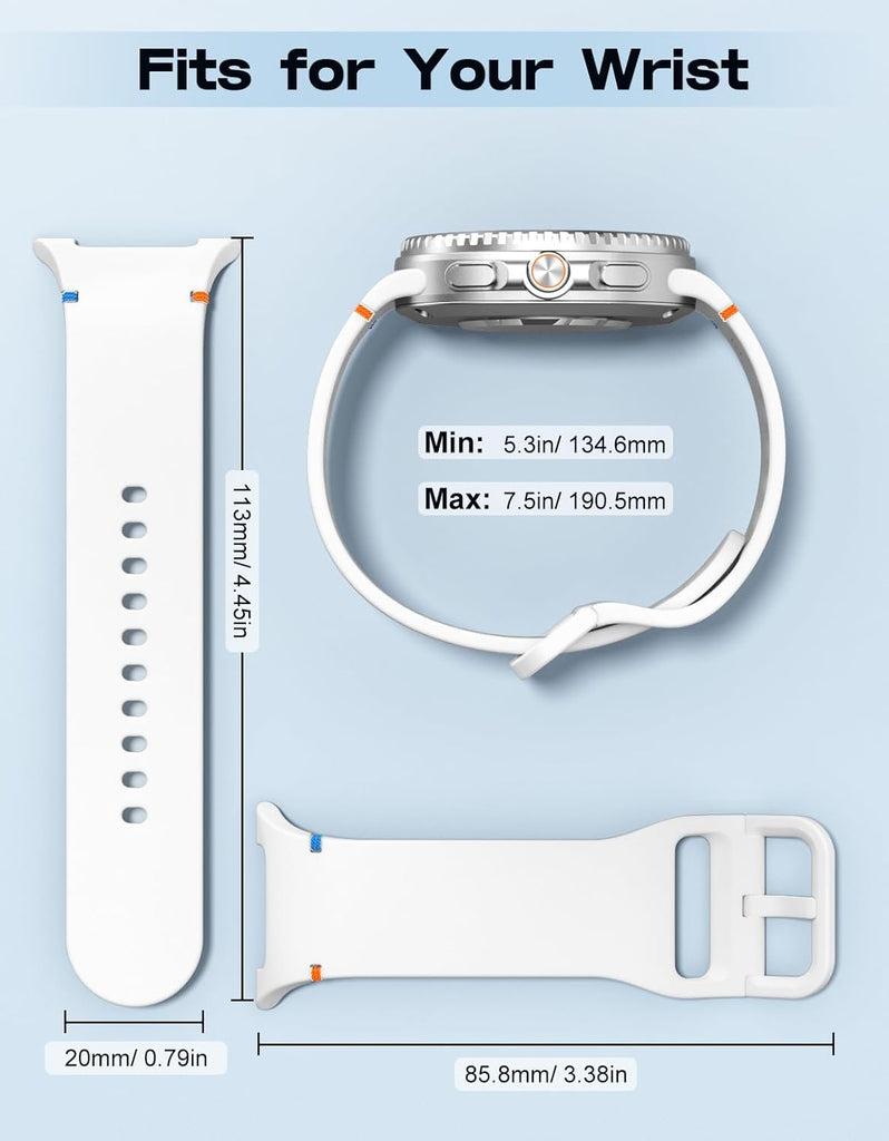 MoKo Sport Band for Samsung Galaxy Watch 8 Band 40mm 44mm/Galaxy Watch ...