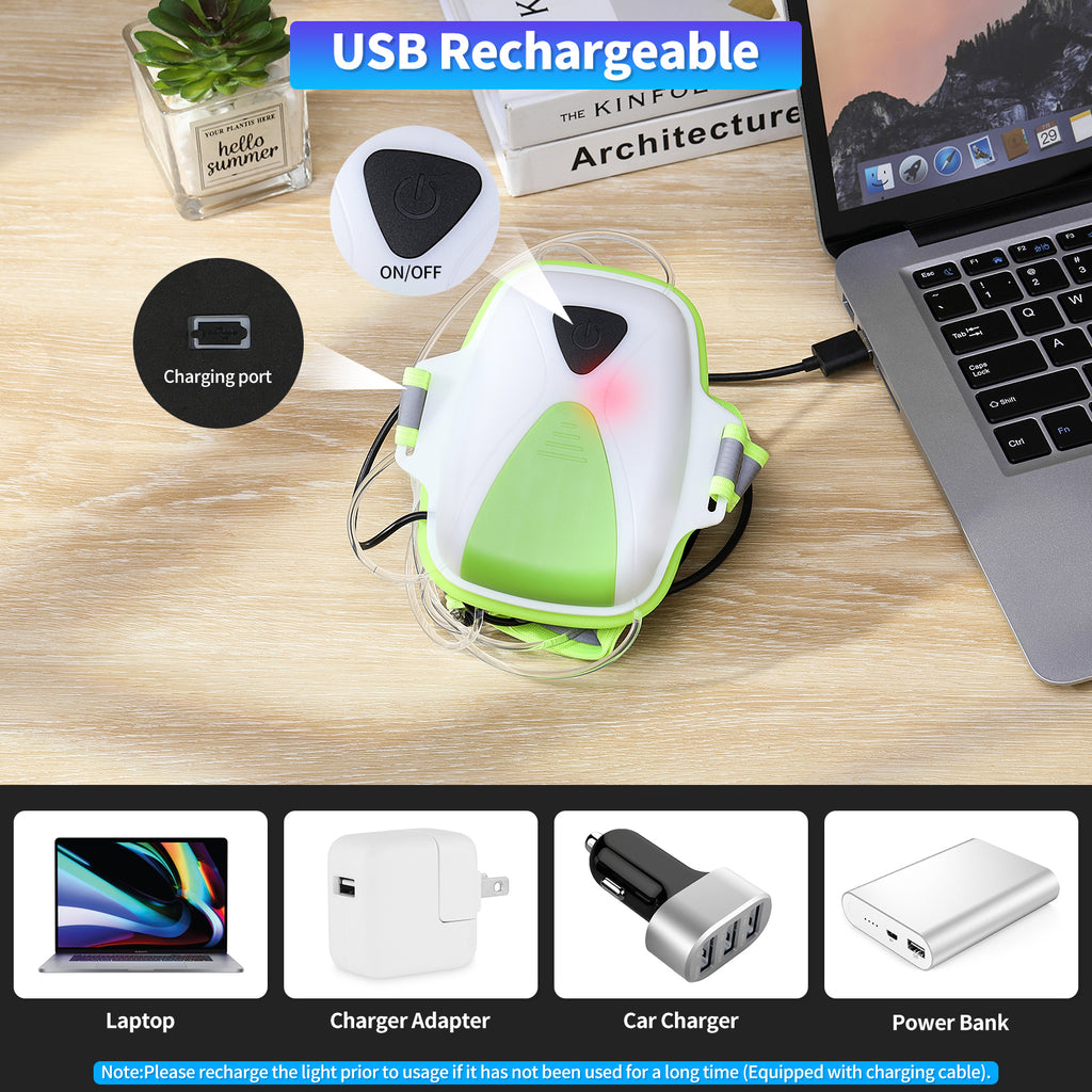 MoKo LED Reflective Running Vest High Visibility Warning Lights for Ru ...