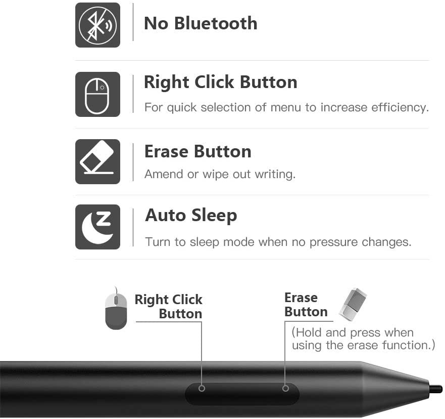 MoKo Stylus Pen Compatible with Surface, Surface Go 2/Go, Surface Pro ...