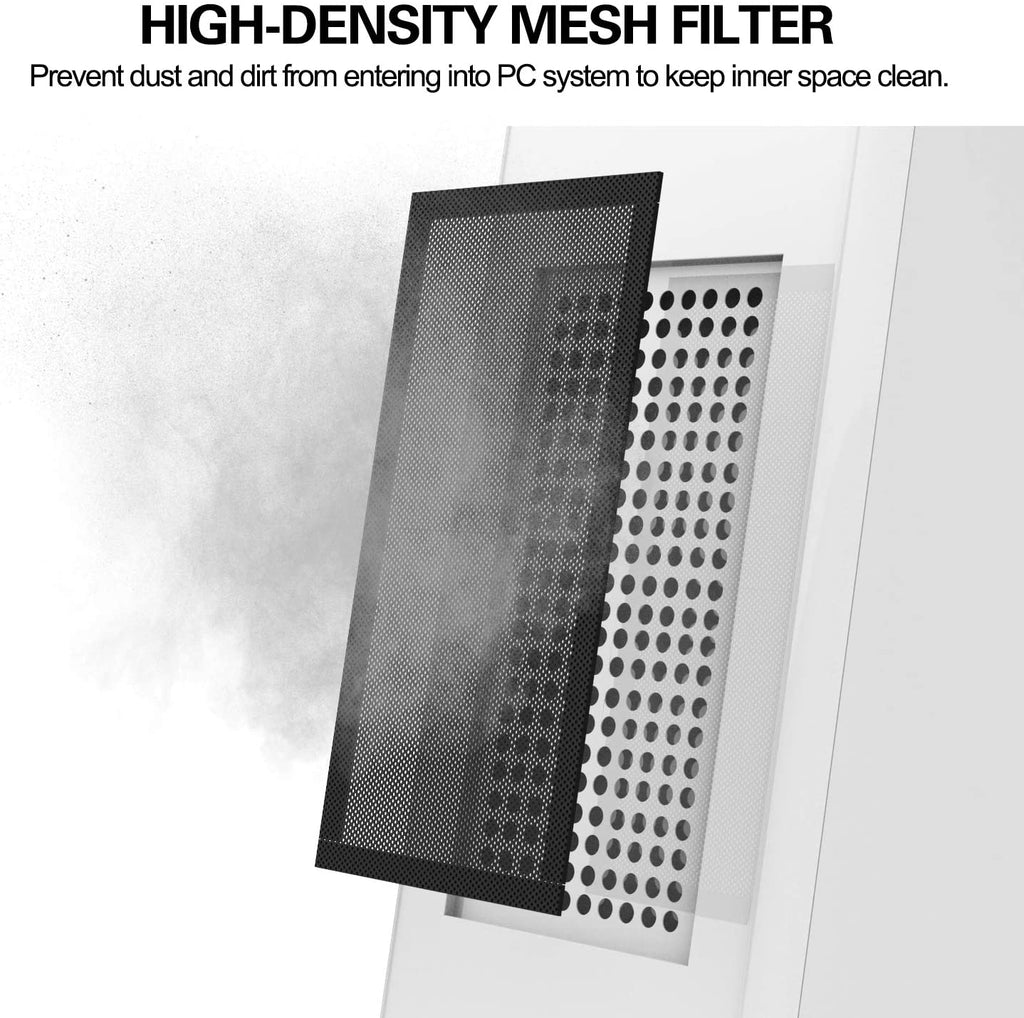 MoKo 120 x 240mm Dust Filter for Computer Cooler Fan, [2 Pack] Magneti ...