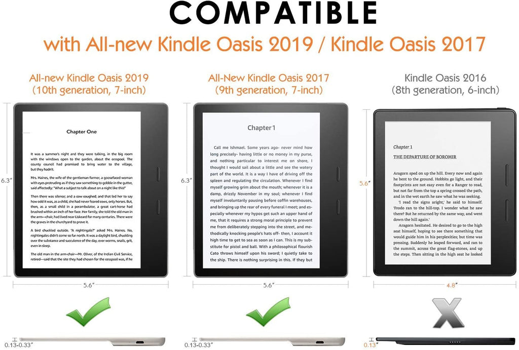 MoKo Case Fits All-New 7“ Kindle Oasis (9th and 10th Generation ONLY ...